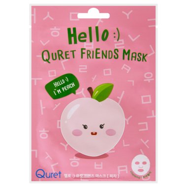 Sheet maska za lice QURET Friends breskva