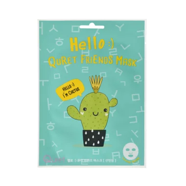 QURET Sheet maska za lice QURET Friends kaktus