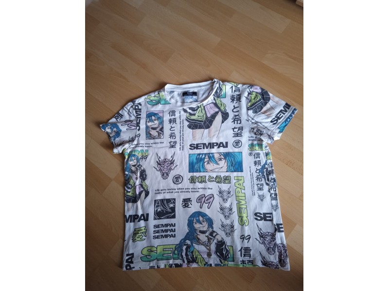 anime graphic print tee