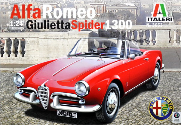 ITALERI 1/24 Alfa Romeo Giulietta Spider 1300 Series 3 – 1961