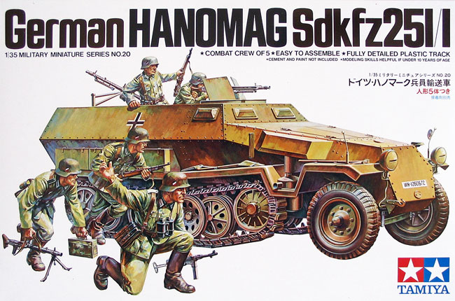TAMIYA 1/35 Hanomag Sd.Kfz. 251/1