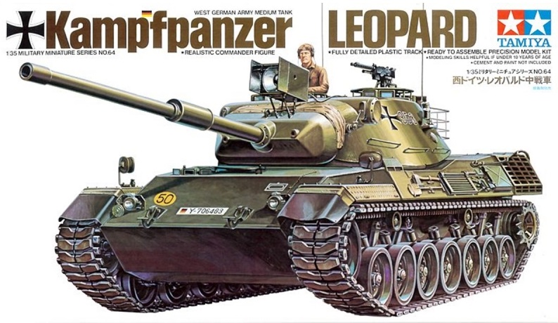 TAMIYA 1/35 German Army Medium Tank Kampfpanzer Leopard