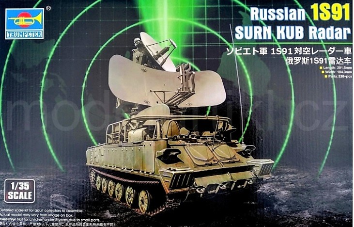 TRUMPETER 1/35 Russian 1S91 SURN Kub Radar