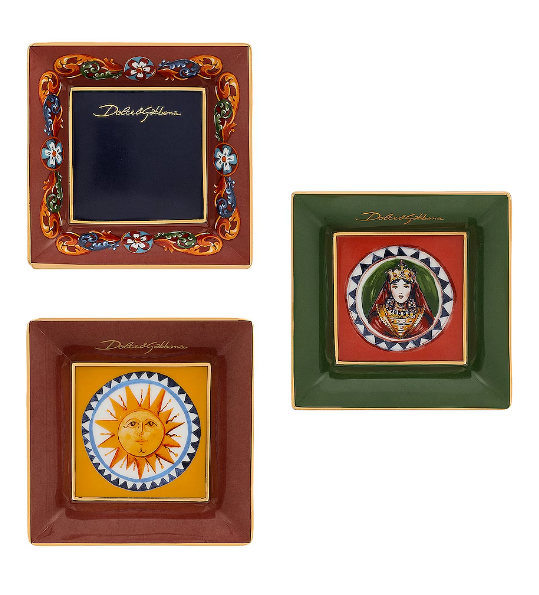 Dolce&Gabbana’s Carretto Set 3 Porcelain Trinket Trays – Set od 3