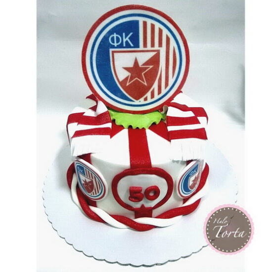 Crvena zvezda torta sa grbom