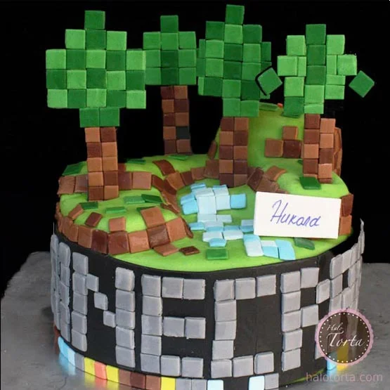 Minecraft drveće torta