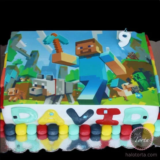 Minecraft sa slikom torta