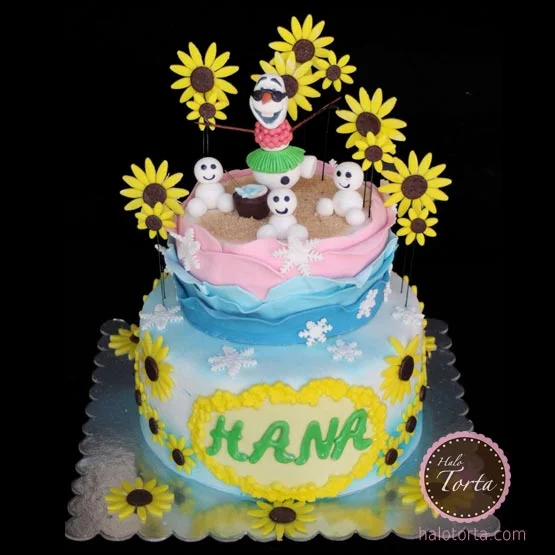 Torta Frozen Fever sa Olafom – torte za devojcice