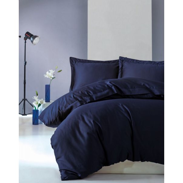 L`ESSENTIEL MAISON Satenska posteljina 240x220 cm Elegant Dark Blue