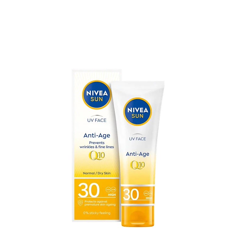 NIVEA SUN KREMA UV ANTIAGE Q10 ZA ZAŠTITU KOŽE LICA SPF30 50ML 86085