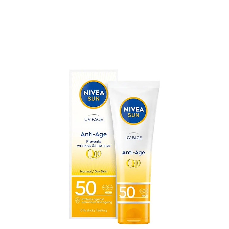 NIVEA SUN KREMA UV ANTIAGE Q10 ZA ZAŠTITU KOŽE LICA SPF50 50ML 86086