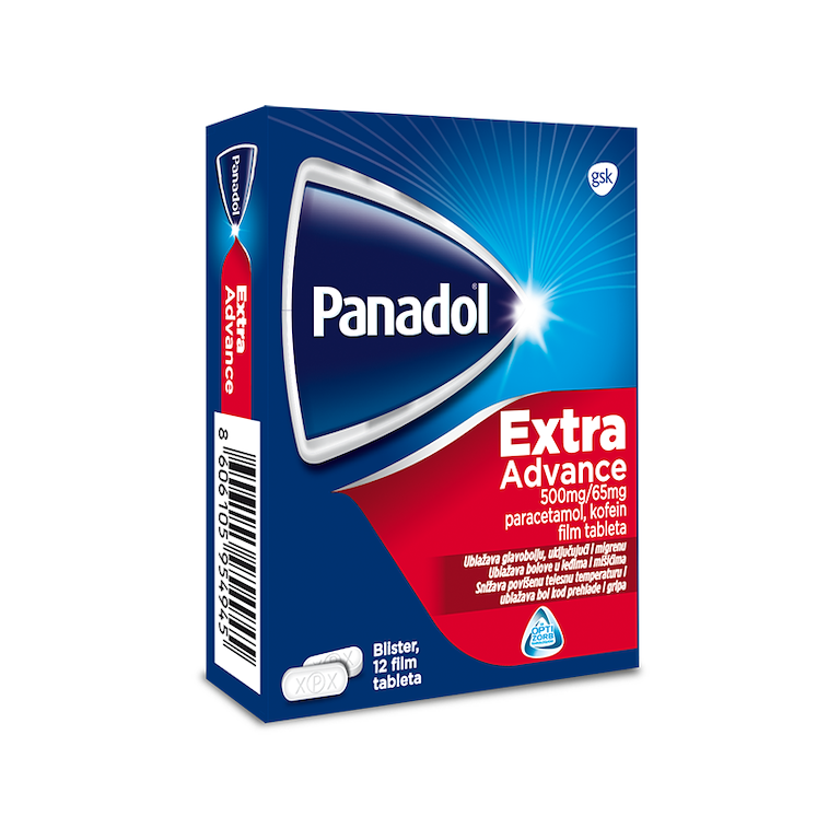 PANADOL EXTRA ADVANCE FILM TABLETA 12X(500MG+65MG)
POZOVITE NAJBLIŽU APOTEKU