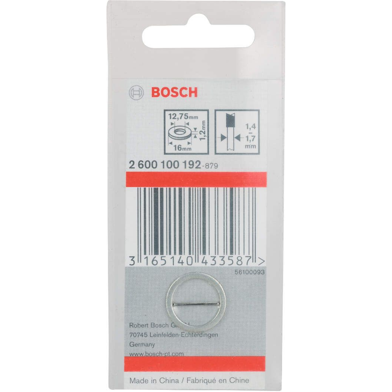 Bosch – Redukcioni prsten za listove kružne testere 16 x 12,75 x 1,2 mm – 2600100192