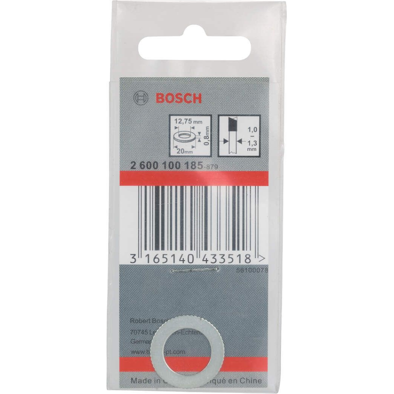 Bosch – Redukcioni prsten za listove kružne testere 20 x 12,75 x 0,8 mm – 2600100185