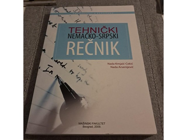 Tehnički Nemacko- Srpski Recnik