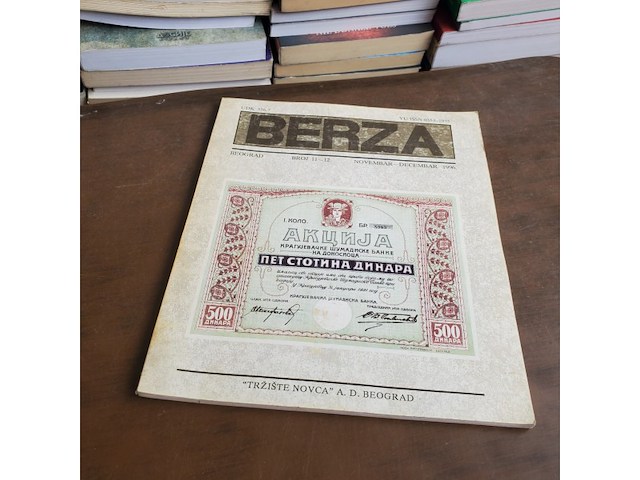 Berza 11-12 - Novembar Decembar 1996