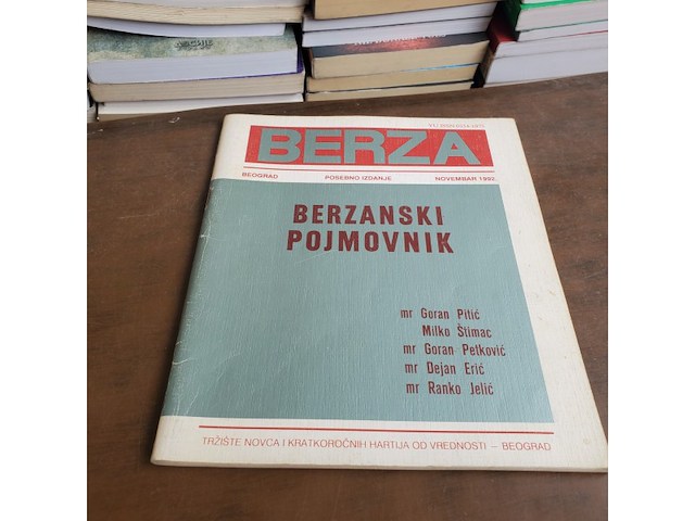 Berza  - Novembar 1992 - Berzanski pojmovnik