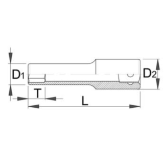 Unior – Ključ nasadni dugi šestougaoni 4.5mm prihvat 1/4 188/2L 6p – 616882