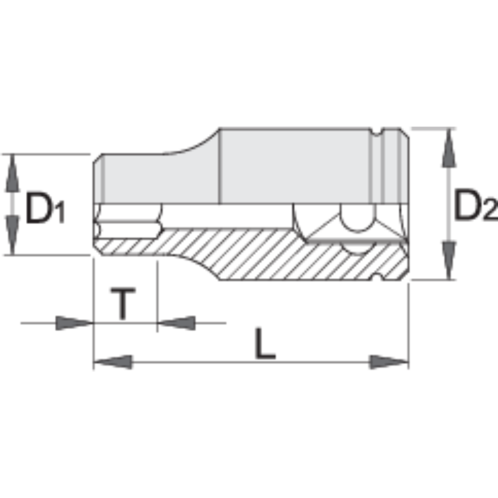 Unior – Ključ nasadni dvanaestougaoni 4.5mm prihvat 1/4 188/2 12p – 616858