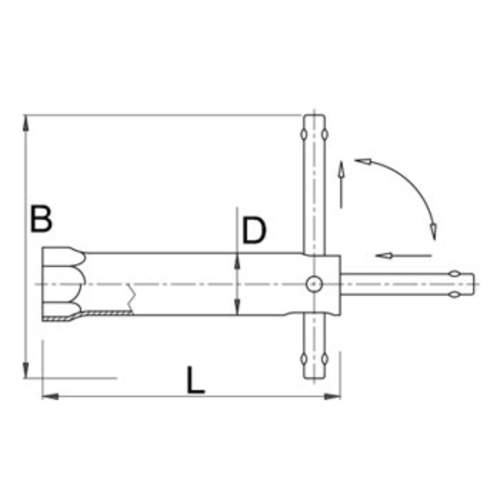 Unior – Ključ za svećice 19mm 185/2 – 607956