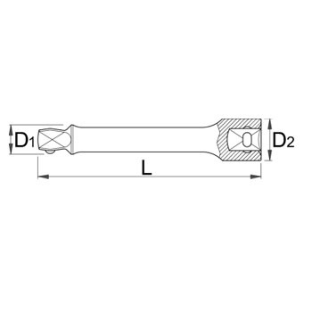 Unior – Nastavak dugi sa loptastim prihvatom 1/4 150mm 188.4/2S – 610910