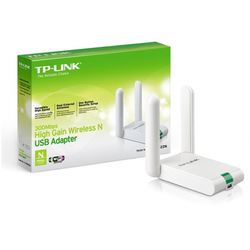 BEŽIČNI ADAPTER TP-LINK TL-WN822N WI-FI/N300/300MBPS/2 EKSTERNE ANTENE