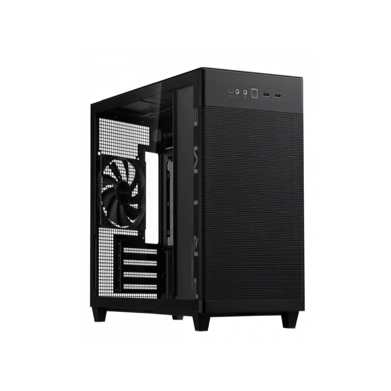 Kućište ASUS AP201 PRIME Tempered Glass Small Tower/Micro ATX/Mini ITX/bez napajanja/crna