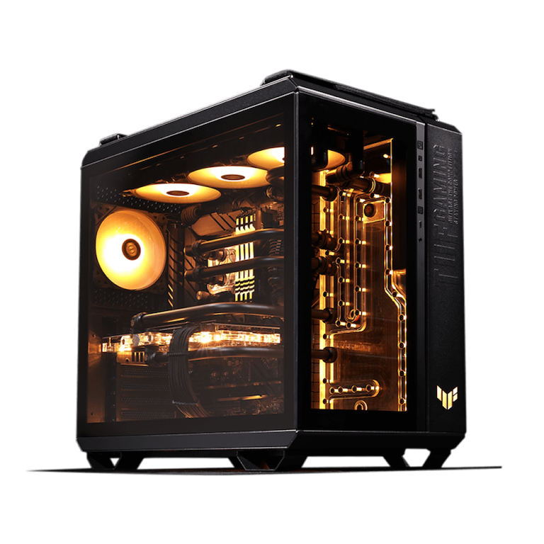 Kućište ASUS TUF GAMING GT502 PLUS TG ARGB Mid Tower/ATX/Micro ATX/Mini ITX/bez napajanja/crna