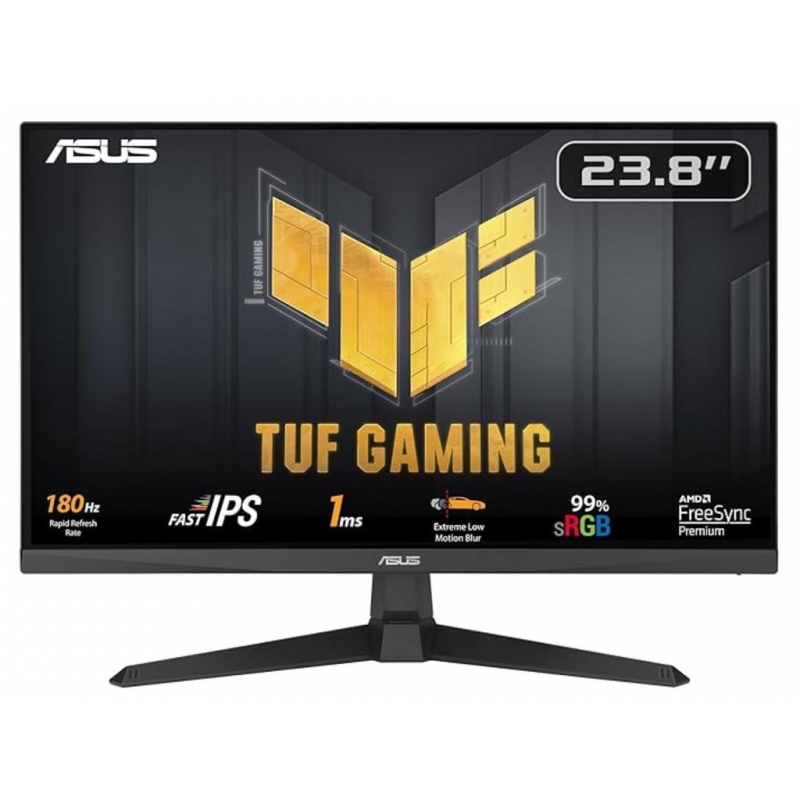 Monitor ASUS TUF VG249Q3A 23.8"/IPS/1920x1080/180Hz/1ms GtG/HDMIx2,DP/freesync/VESA/zvučnici/crna