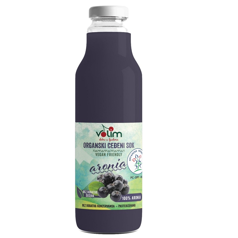 VOLIM - ORGANSKI CEDJENI SOK ARONIJA 750 ML