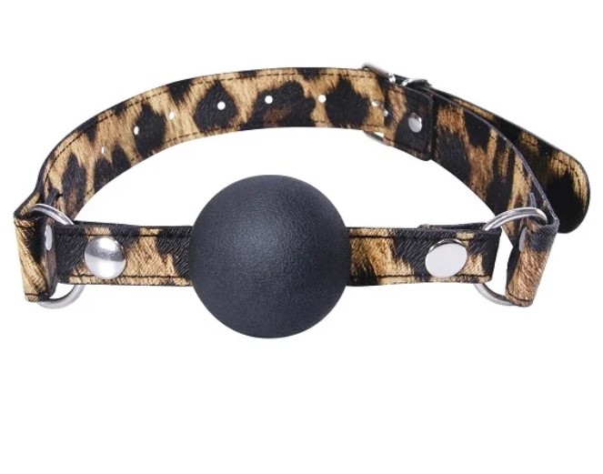 Leopard frenzy ball gag