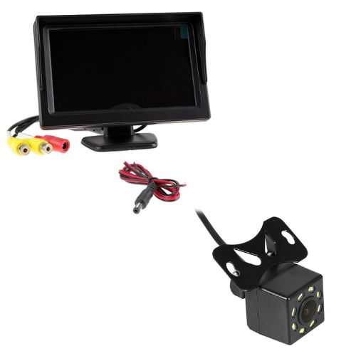 Auto monitor 5" LCD LCD-528 + Rikverc kamera za auto HD-609 8xLED