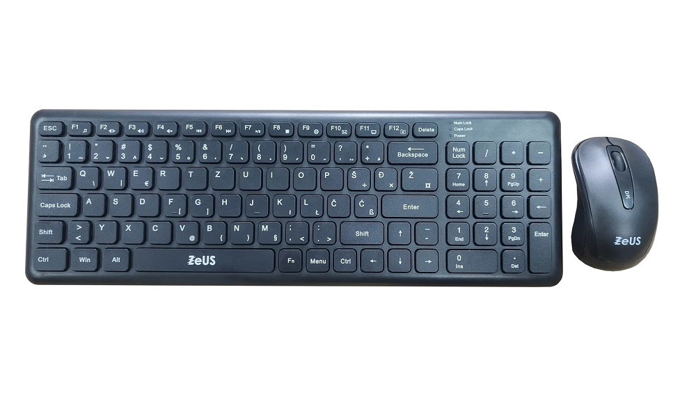 Bežična Tastatura + Miš Zeus Z300 Srb