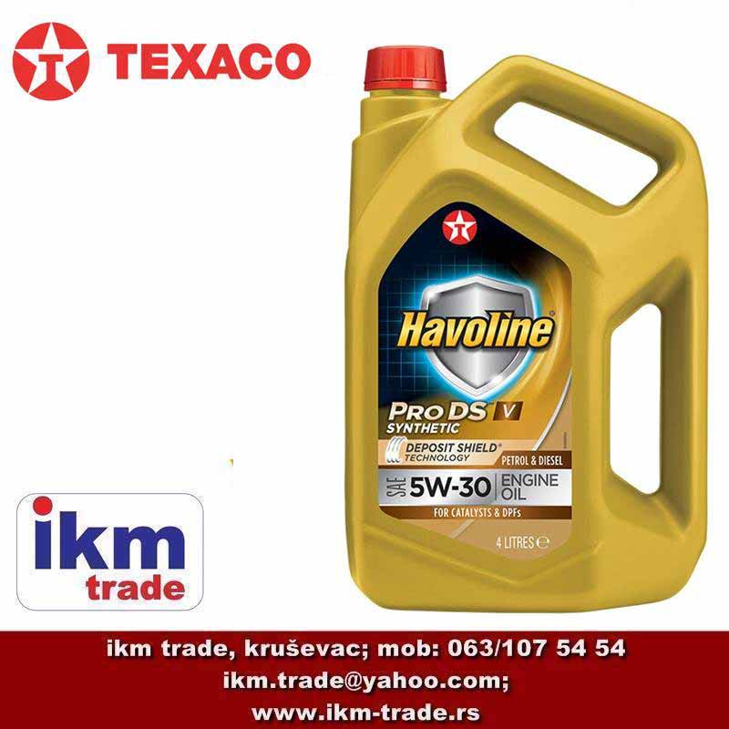 TEXACO HAVOLINE PRO DS V 5W30 4L