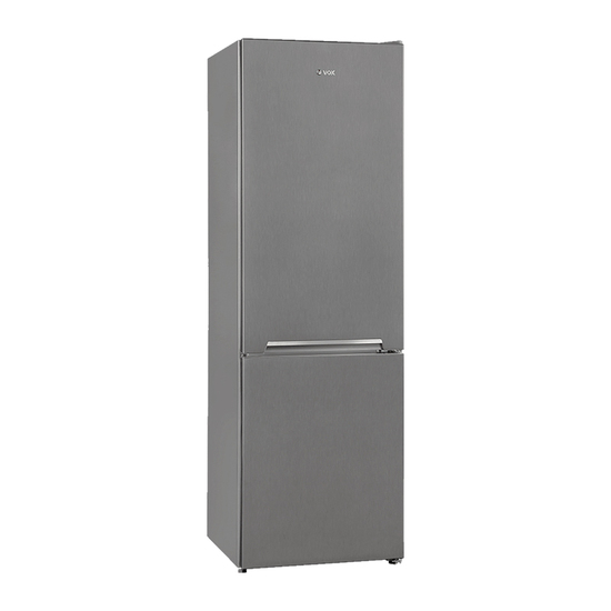 Kombiovani frižider Vox KK 3300 SE, Siva, Less Frost, 184 l, 84 l