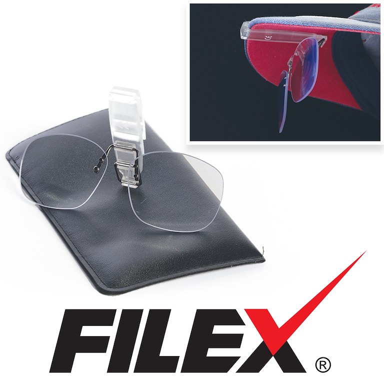 FILEX CLIP ON MAGNIFYNG GLASSES