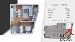 Stan,NOVI SAD,TELEP,kv: 42, € 108200, ID: 1025677