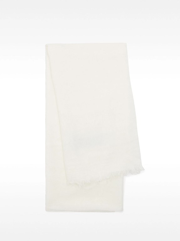 PLAIN PASHMINA WITH FRAYED DETAILING