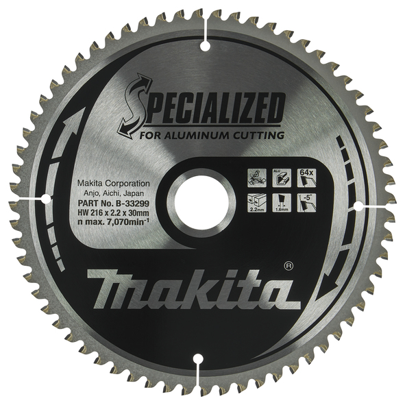 Makita TCT Specialized list za testeru za aluminium, fi 216 mm/30mm B-33299