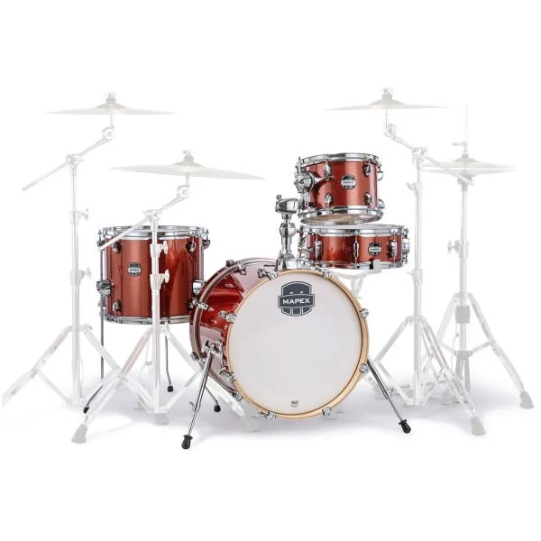 Mapex MA486SDT Mars 4-Piece 18 Bop Shell Pack Blood Orange Sparkle