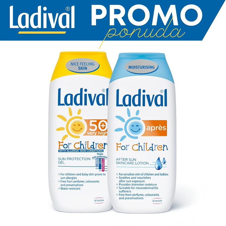 Ladival® PROMO Pakovanje za Decu za Sunčanje i Posle Sunčanja