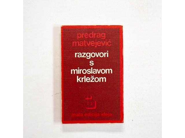 Razgovori s Miroslavom Krležom, Predrag Matvejević