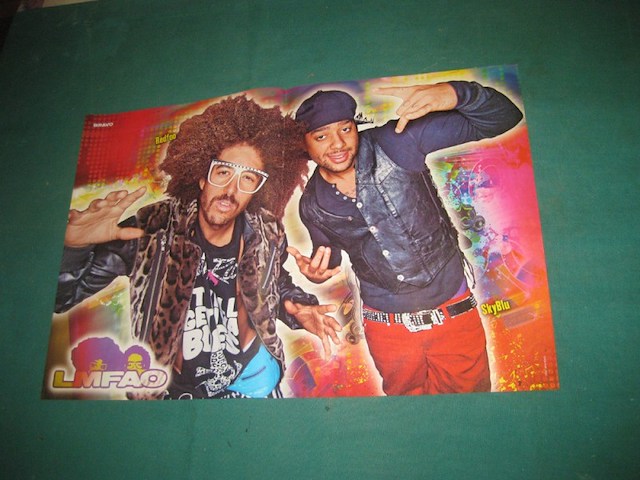 Poster (dvostrani) LMFAO, Carly Rae Jepsen, Mitchel Mus