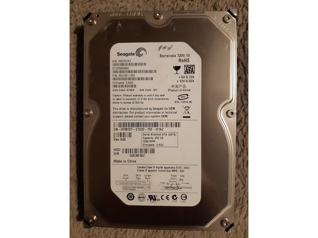 Seagate 250GB ST3250820AS