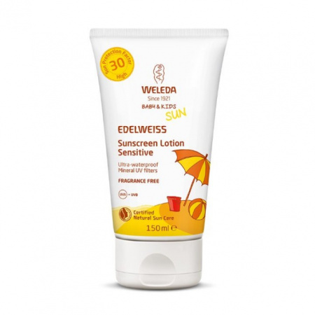 WELEDA BABY MLEKO ZA ZAŠTITU OD SUNCA ZA OSETLJIVU KOŽU BEBA I DECE SPF30 150ML