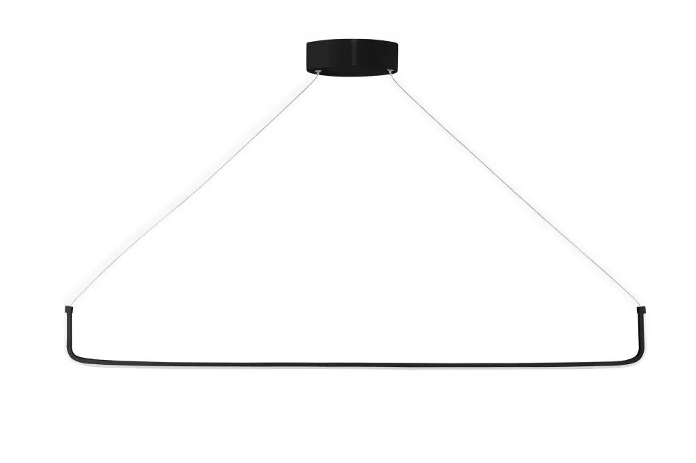 Opviq Luster Tadpole Black White Light, 102x10x10cm, Crni