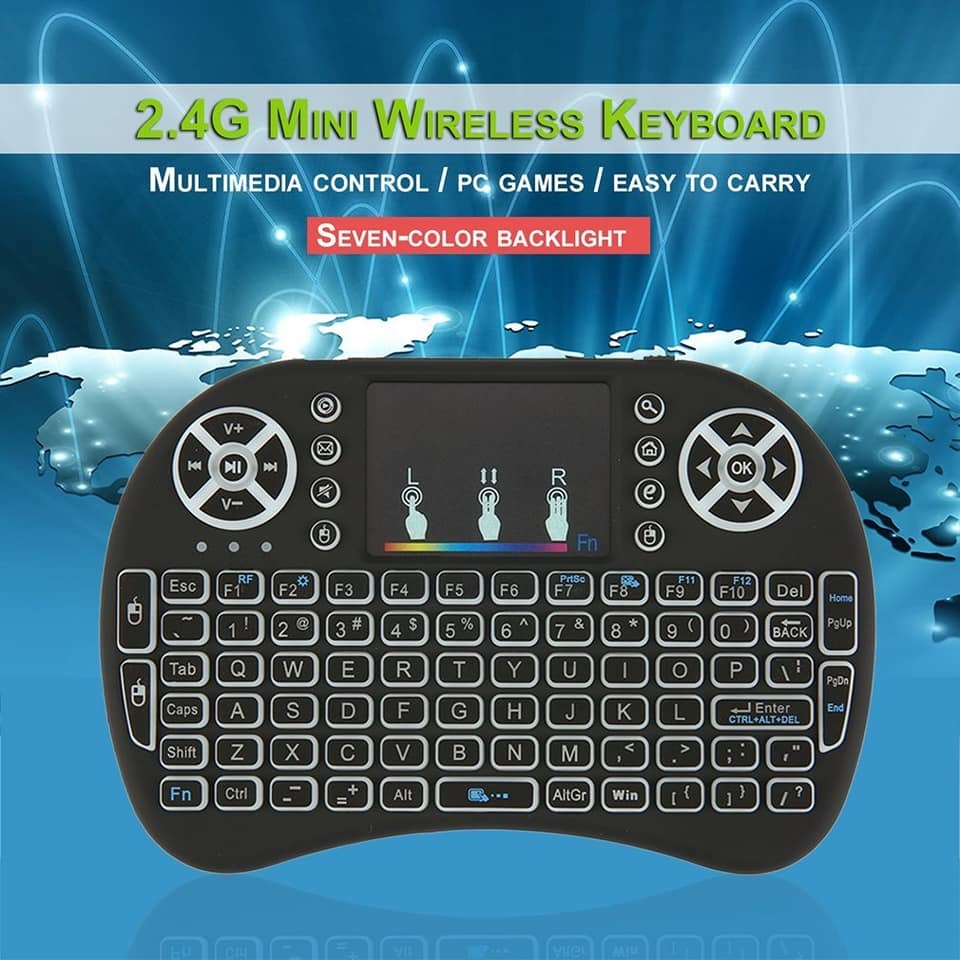 Bežična MINI TASTATURA sa RGB Osvetljenjem