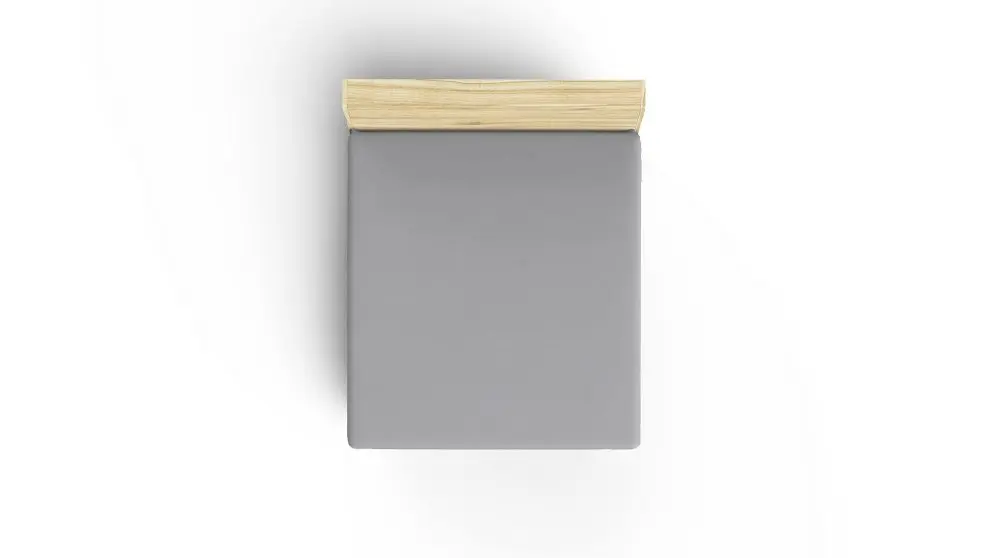 L`ESSENTIEL MAISON Ranforce Dušečni čaršav, 130 x 200 cm, Sivi