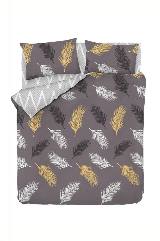 L`ESSENTIEL MAISON Olivia Gold vPoly Set prekrivač i 2 jastučnice, 240 x 220 cm, Sivi