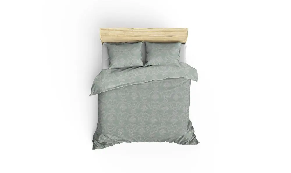 L`ESSENTIEL MAISON Pure Water Set prekrivač i 2 jastučnice, 240 x 220 cm, Zeleni
